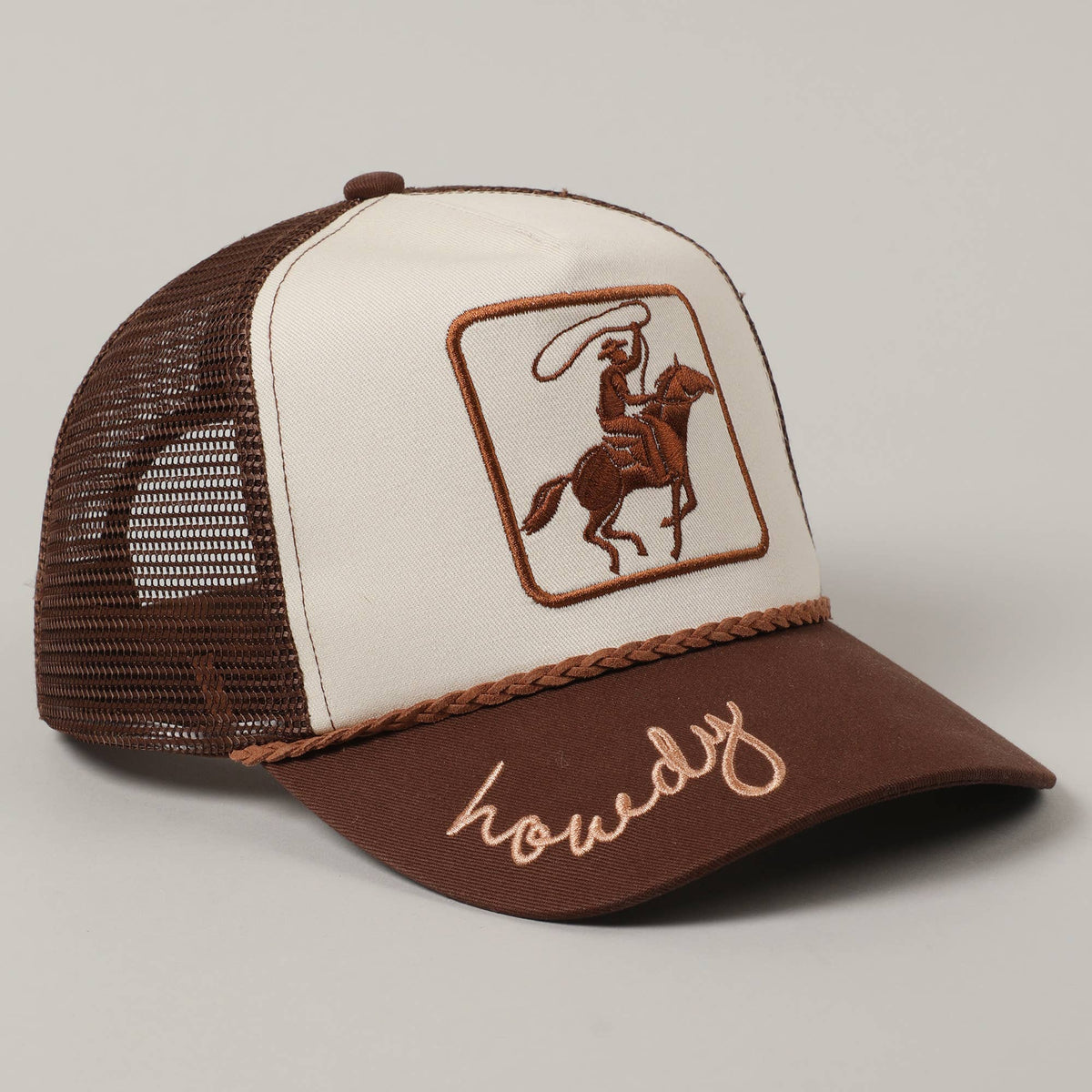 Cowboy Image Howdy Embroidery Mesh Back Cap – LOREC Ranch Home Furnishings