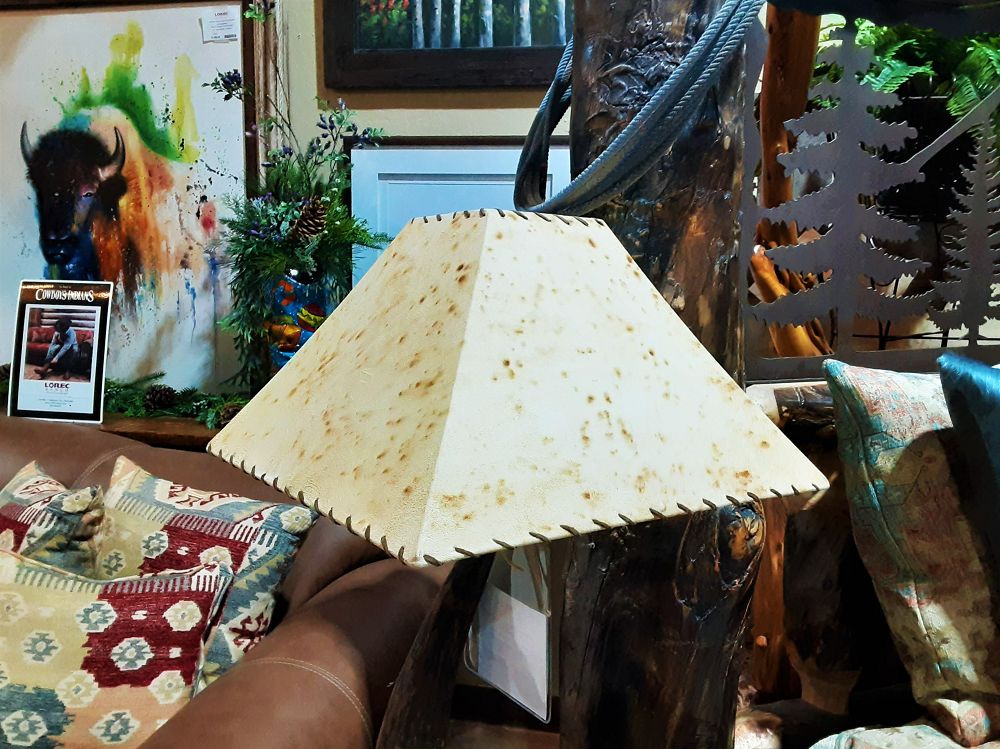 Sheepskin Lampshade SQUARED – LOREC Ranch Home Furnishings