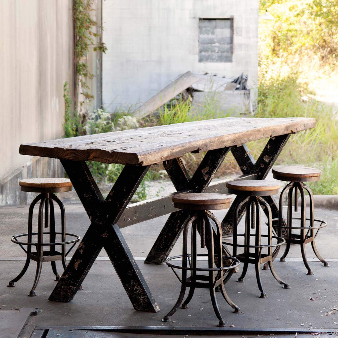 Industrial Factory Table – LOREC Ranch Home Furnishings