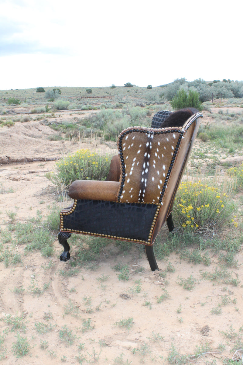 Wild West Wingback Chair – LOREC Ranch Home Furnishings