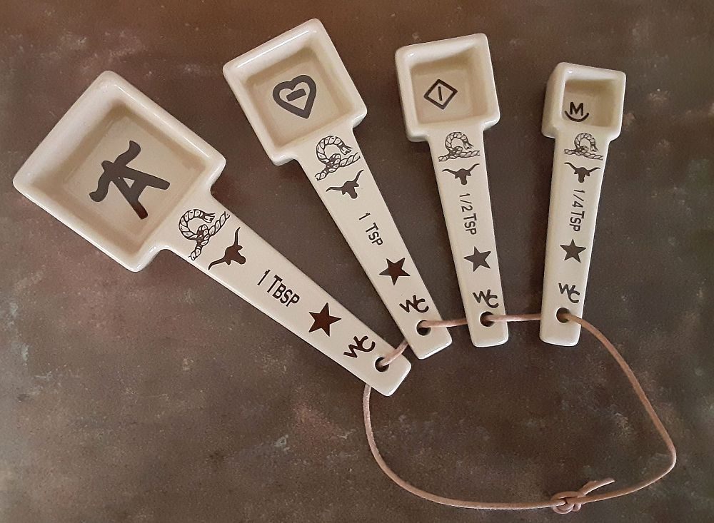 Western Design 4 Measuring Spoons – LOREC Ranch Home Furnishings
